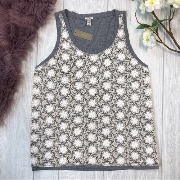 J. Crew | Tops | J Crew Crocheted Lace Tank | Poshmark